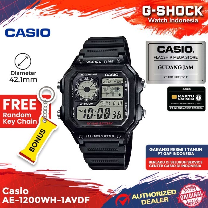 Jual Casio General Ae-1200Wh-1Avdf Ae-1200Wh Ae-1200 Ae1200Wh Ae 1200Wh | Shopee Indonesia