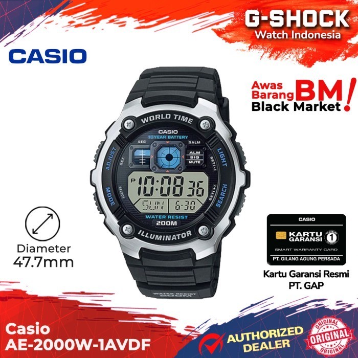 Jual Casio General Ae-2000W-1Avdf Ae-2000W Ae-2000 Ae2000W Ae 2000W | Shopee Indonesia