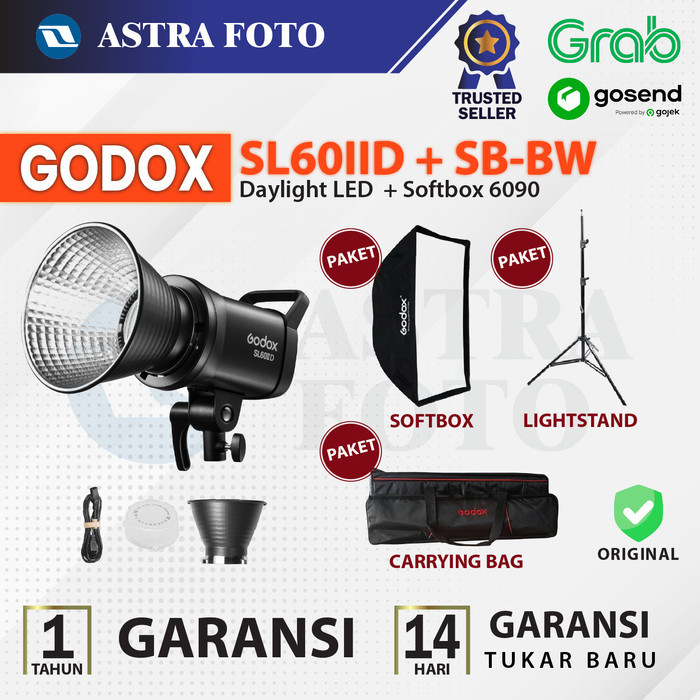Jual Godox Sl60Iid Daylight Led Studio Video Light Sl60Ii D Sl60 Ii D ...