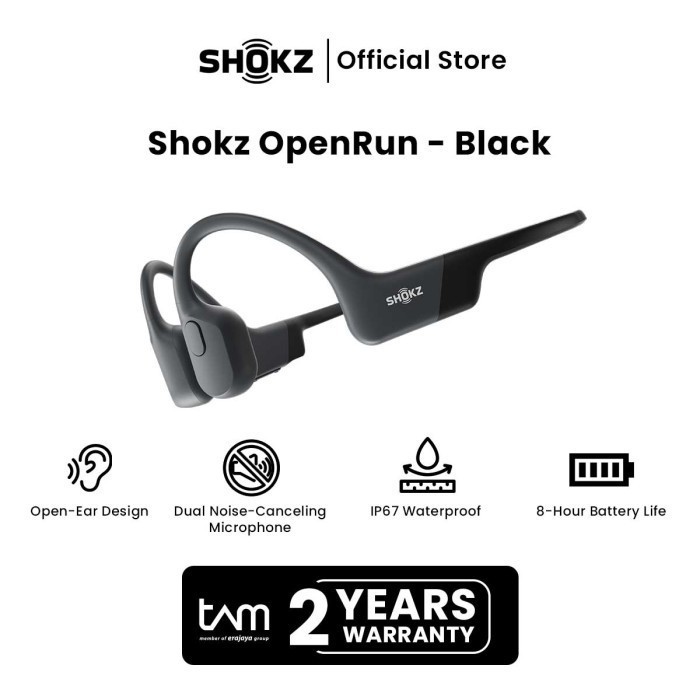 Jual Shokz Openrun - Black | Shopee Indonesia