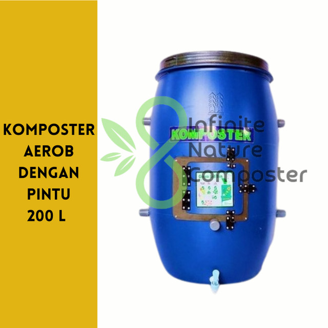 Jual Tong Komposter AEROB Dengan Pintu 200 L | Shopee Indonesia