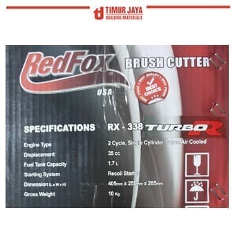 Jual Redfox 338 Recoil Brush Cutter Mesin Potong Rumput Gendong Sumura | Shopee Indonesia