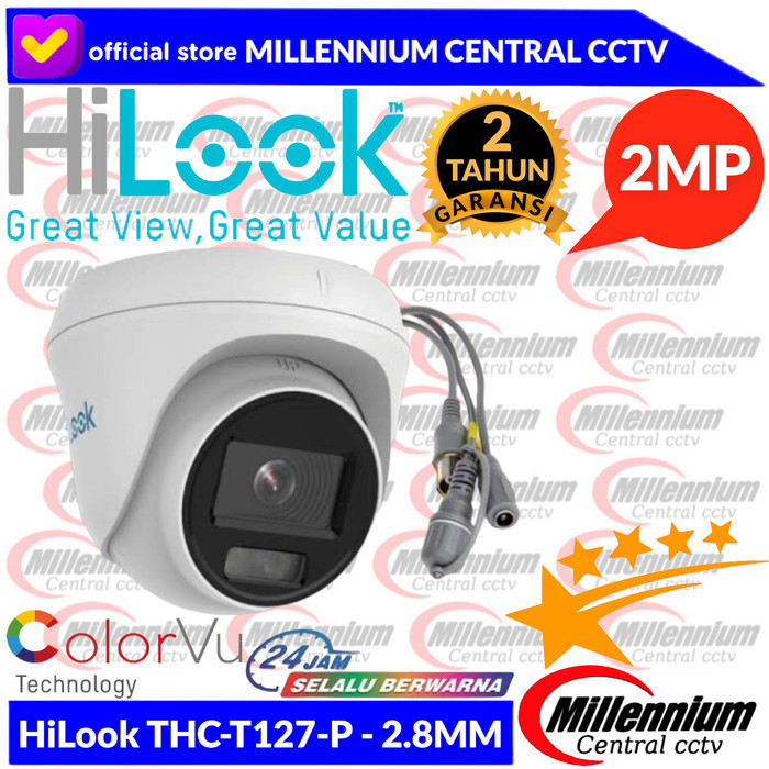 Jual Paket Cctv Hilook 3 Kamera Colorvu/Warna 2Mp 1080P Lengkap ...