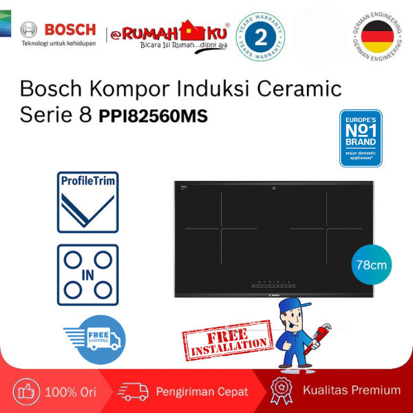 Jual Kompor Bosch Ppi82560Ms Induction Hob | Shopee Indonesia