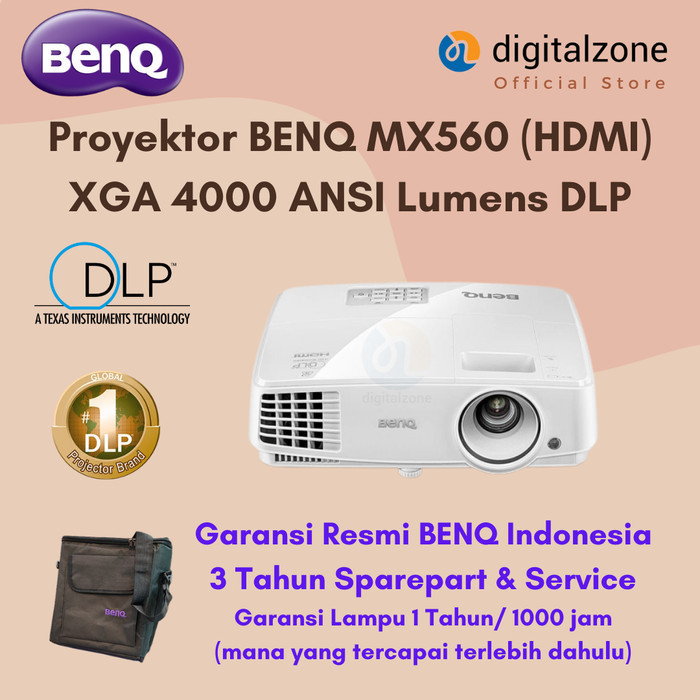 Jual Proyektor Benq Mx560 Xga 4000 Ansi Lumens Dlp | Shopee Indonesia