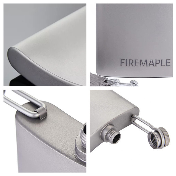 Jual Botol Whiskey Firemaple Bacchus Titanium Hip Flask | Shopee Indonesia