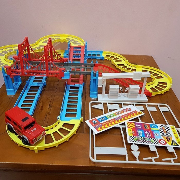 Jual MAINAN VEHICLE TRACK MOBIL BATERAI - TREK SET JALUR REL KERETA ...