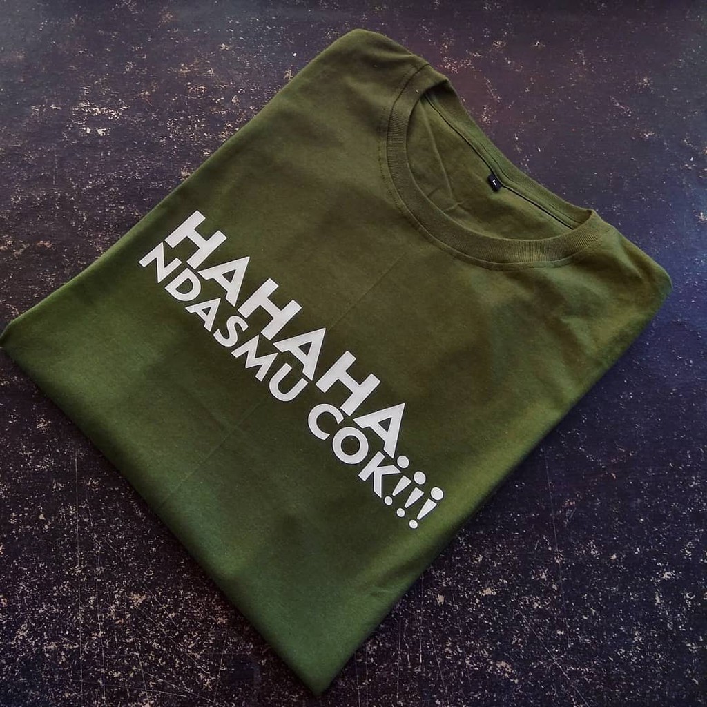 Jual Ruangsisi - Kaos Pria Wanita Haha Ndasmu Cok Distro Meme Dagelan ...