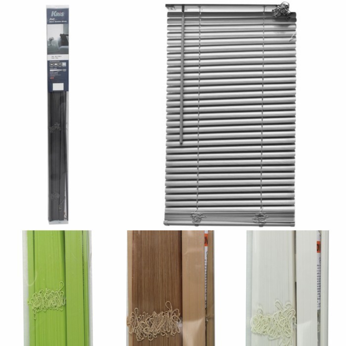 Jual TIRAI/KEREI JENDELA VENETIAN BLINDS PVC 25 MM 90 X 180 CM | Shopee ...