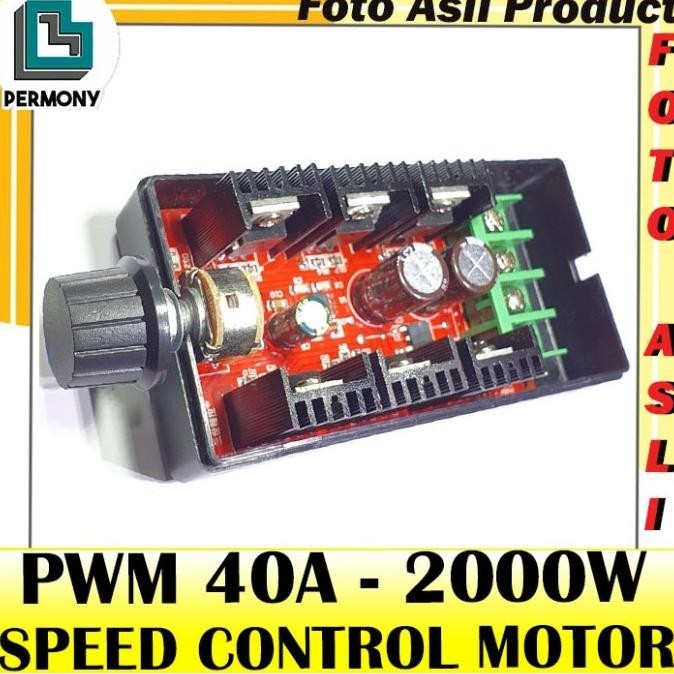 Jual DC Motor 40A Speed Control PWM HHO RC-Controller 10-50V 2000W pwm ...