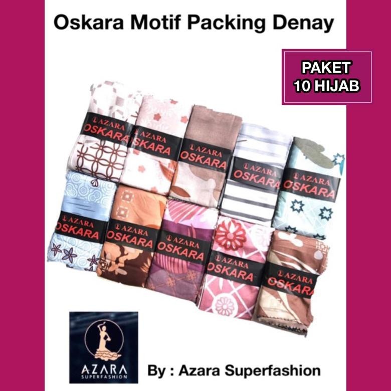 Jual 10 HIJAB SEGI EMPAT VOAL OSKARA KODE MOTIF TERBARU 2024 PACKINGAN ...