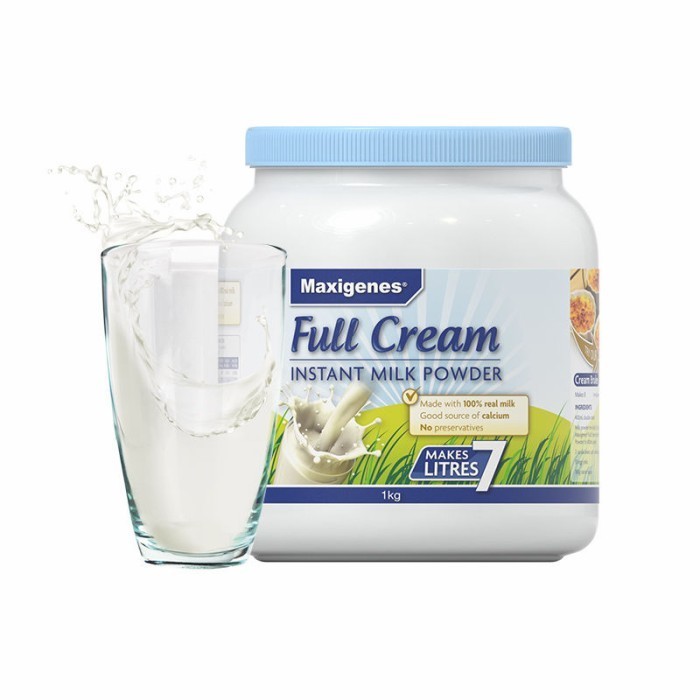Jual Maxigenes Full Cream Instant Milk Powder Susu Bubuk 1Kg | Shopee ...