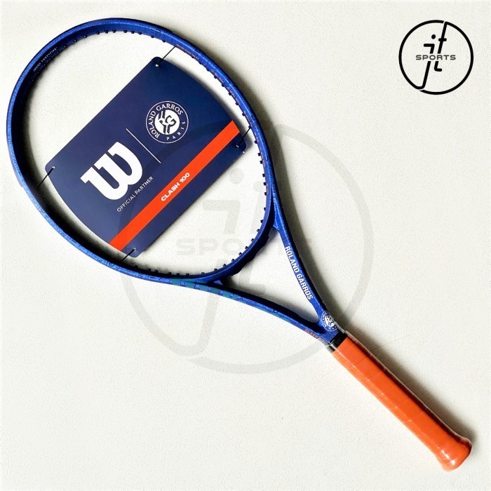 Jual Raket Tenis Wilson Clash V2 Roland Garros 100" 295g Tennis Racket Ori | Shopee Indonesia