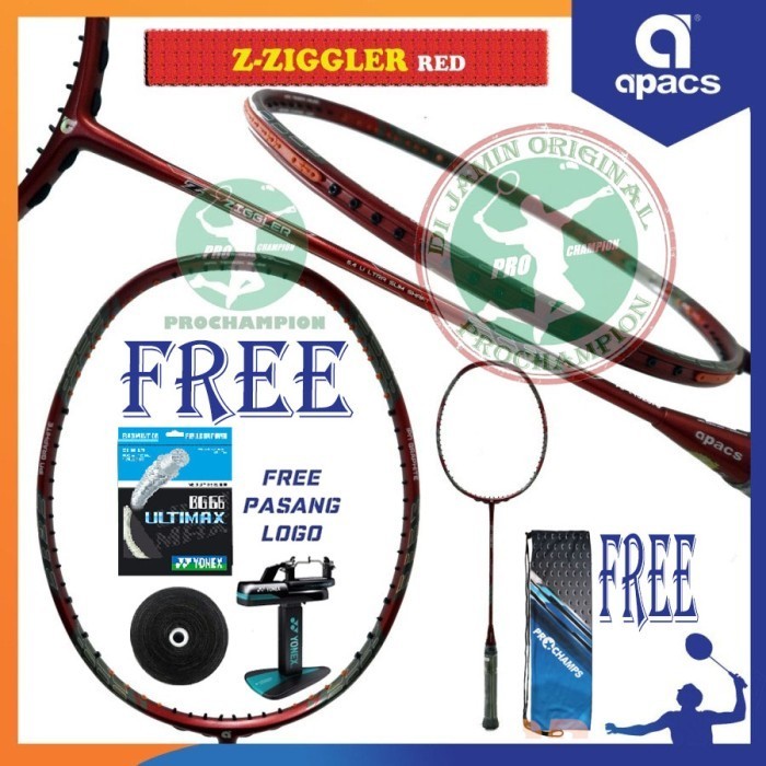 Jual Paket Raket Badminton Apacs Z Ziggler Original | Shopee Indonesia