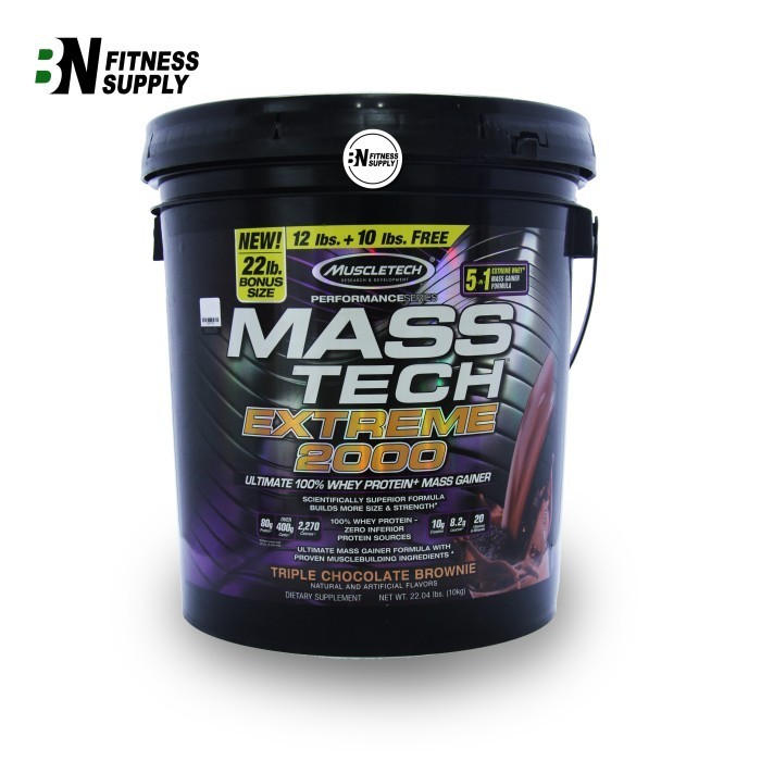 Jual MuscleTech Mass Tech MassTech Extreme 2000 Protein | Shopee Indonesia
