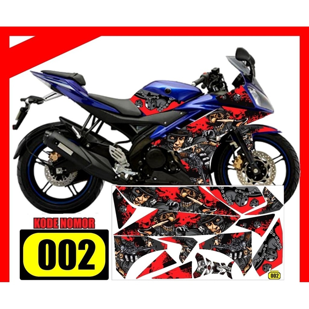 Jual Decal Sticker Yamaha R15 V2 Sticker Striping Variasi Yamaha R15 V2 ...