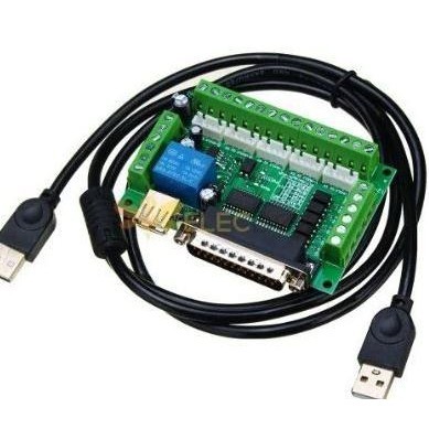 Jual 5 Axis CNC Breakout Board Interface with USB Cable For Stepper Motor | Shopee Indonesia