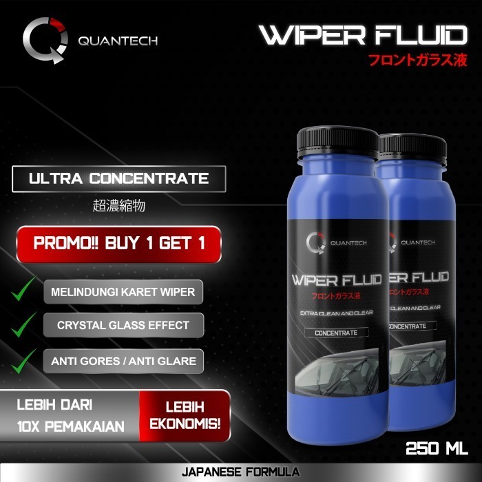 Jual Wiper Fluid Quantech Air Wiper Pembersih Kaca Mobil Anti Jamur 250 Ml | Shopee Indonesia