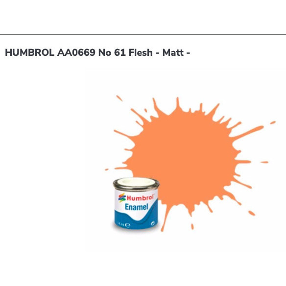 Jual HUMBROL No. 61 Flesh Matt - 14ml Enamel Paint | Shopee Indonesia