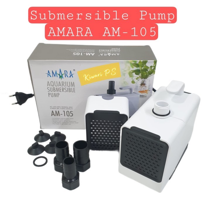 Jual AMARA AM 105 Submersible Pump AM105 Pompa Air Celup Aquarium ...