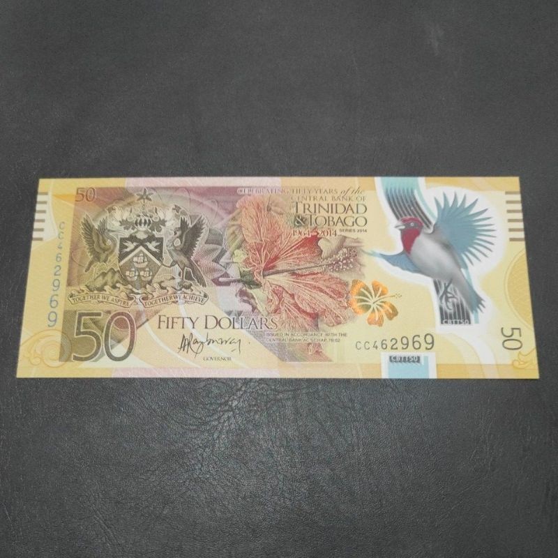 Jual Uang Asing Polymer Trinidad Tobago Pecahan 50 Dollars | Shopee ...