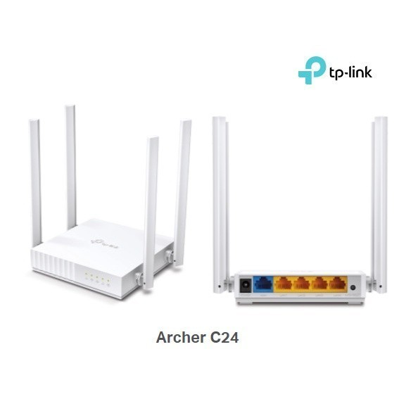 Jual Tp-Link Tplink Archer C24 Ac750 750 750Mbps 5Ghz + 2.4Ghz Wi-Fi ...