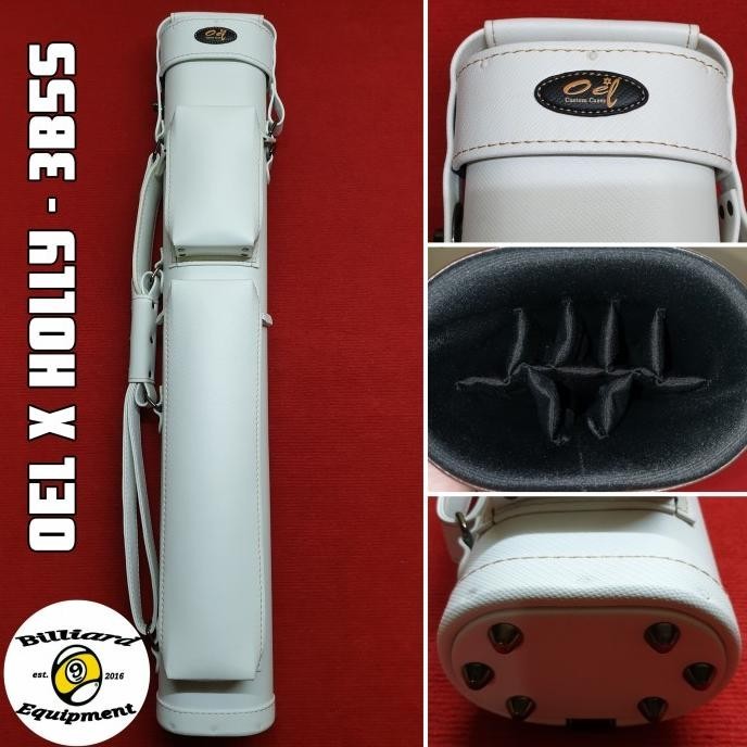 Jual PROMO OEL X HOLLY CUE CASE 3X5 - WHITE CARBON | TAS BILLIARD ...