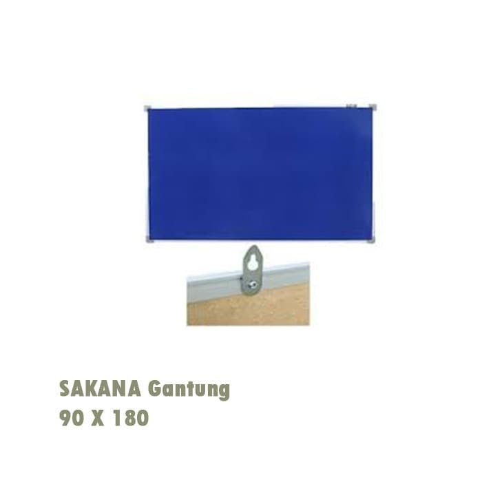 Jual Sakana 90 X 180 Cm Papan Tulis Soft Board - Softboard Bludru ...