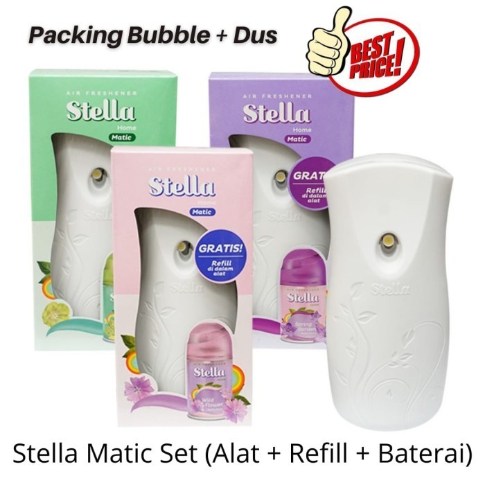 Jual Stella Matic Set Alat + Refill Pengharum Ruangan Semprot Otomatis ...