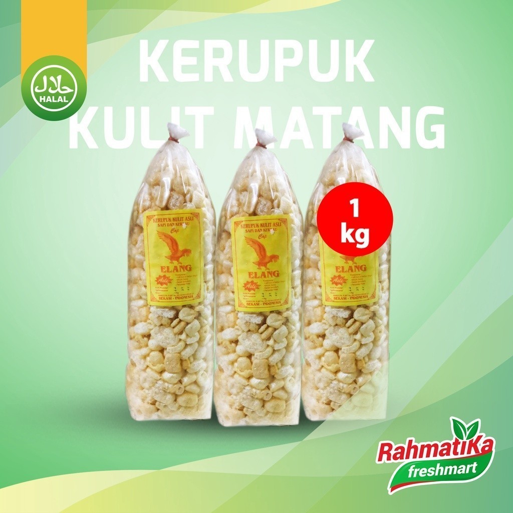 Jual Kerupuk Kulit Asli Sapi Kerbau Cap Elang 1 Kg | Shopee Indonesia