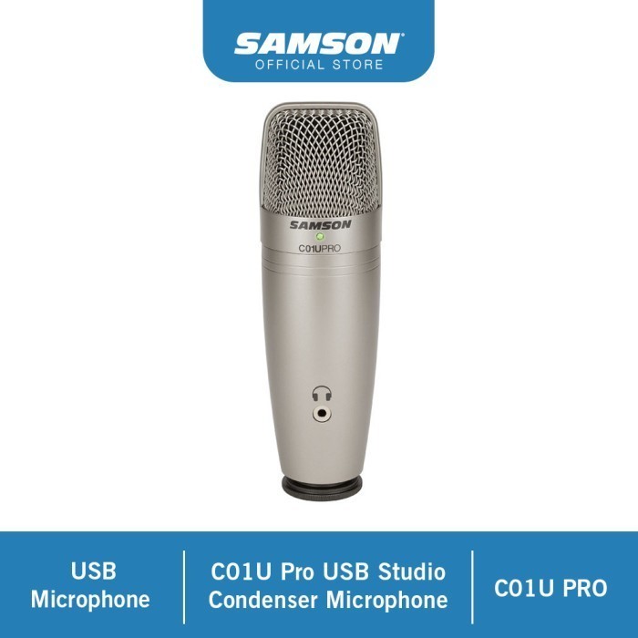 Jual Samson C01U Pro USB Studio Condenser Microphone | Shopee Indonesia