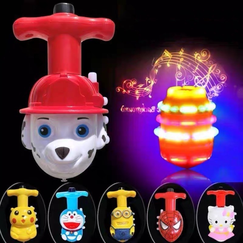 Jual Mainan Anak Gasing Karakter Kartun Lampu dan Musik | Shopee Indonesia