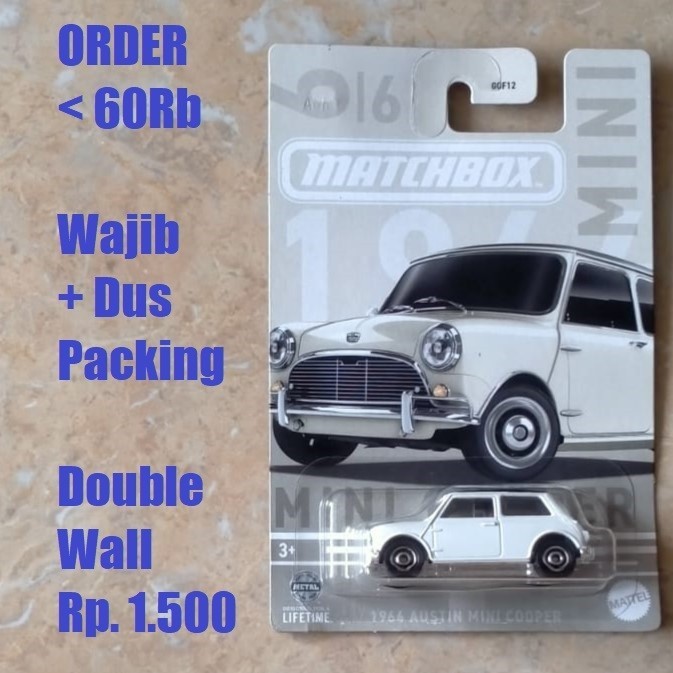 Jual MatchBox Mini Series (2024) 1964 Austin Mini Cooper Putih | Shopee ...