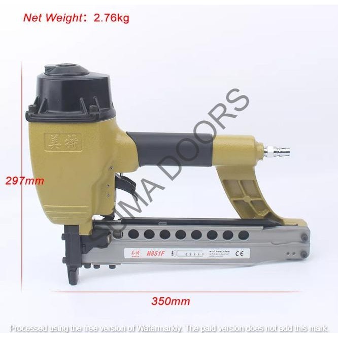 Jual Meite N851 Pneumatic Air Nailer Staples Gun Rolling Door One Sheet ...