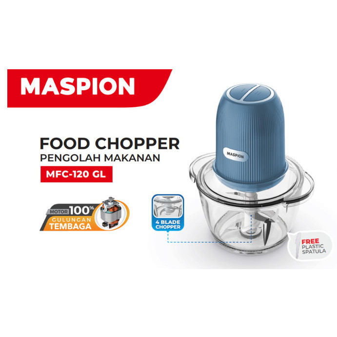 Jual Maspion Mfc-120 Gl Food Chopper 1.2 Liter | Shopee Indonesia