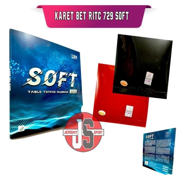 Jual RITC 729 SOFT - Karet Rubber Bet Bat Pingpong Tenis Meja RITC 729 SOFT ORIGINAL | Shopee ...
