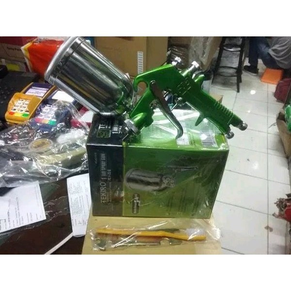 Jual AIR SPRAY GUN TEKIRO F75 G TABUNG ATAS ALAT CAT SEMPROT TEKIRO F ...