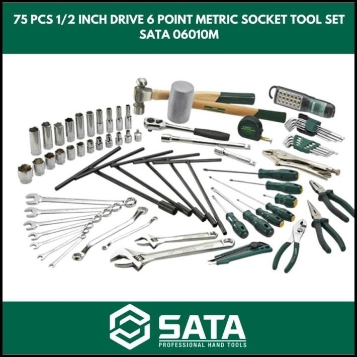 Jual SATA TOOL KIT SET TOOLKIT 75 PCS BASIC REPAIR KIT 06010M | Shopee ...