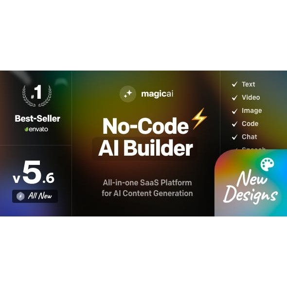 Jual [PHP SCRIPT] MagicAI - OpenAI Content, Text, Image, Video, Chat ...