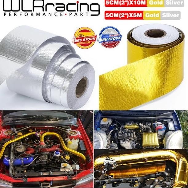 Jual LAKBAN TAHAN PANAS MESIN MOBIL - GOLD INTAKE HEAT TAPE EXHAUST ...