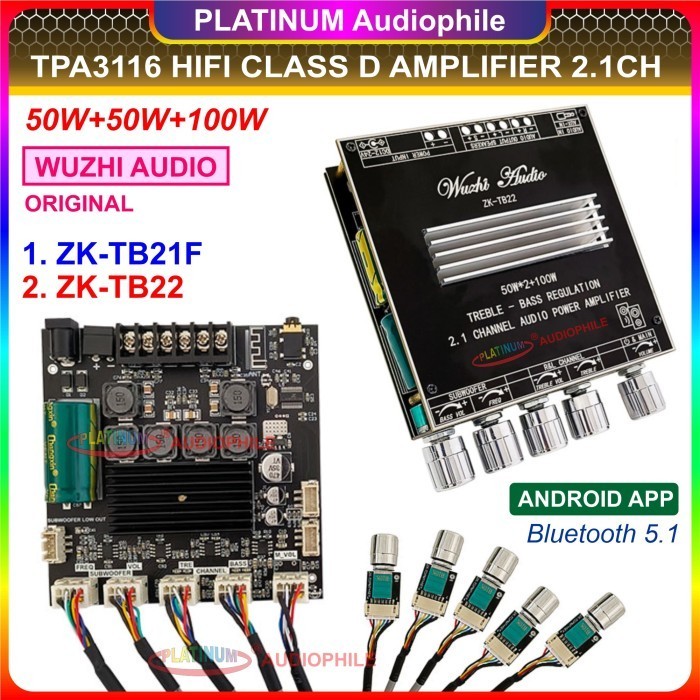 Jual Terlaris!! Tpa3116 Amplifier Class D 2.1 Ch Bluetooth 5.1 Hifi Zk-Tb21F Zk-Tb22 | Shopee ...
