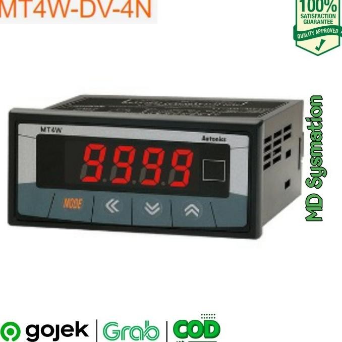 Jual AUTONICS MT4W-DV-4N VOLT METER / PANEL METER DC, INDIKATOR NEW ...