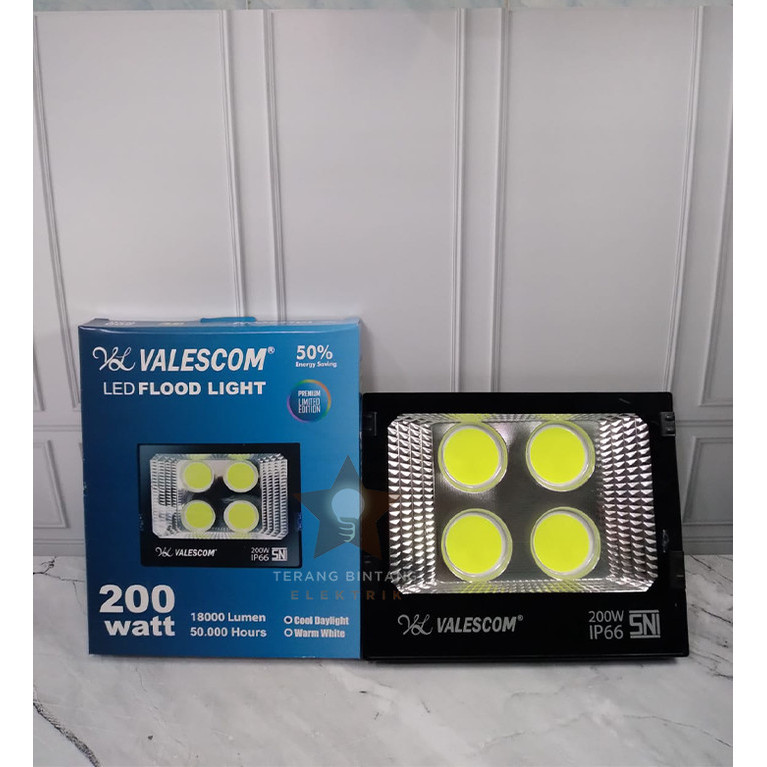 Jual Lampu Sorot Led Valescom Cob 200 Watt 200W Ip66 Bright | Shopee Indonesia
