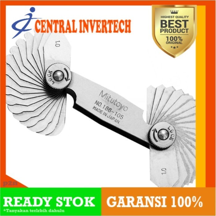 Jual Mitutoyo Radius Gauge Set 186-105/186-106/186-107, SYLMOS | Shopee ...