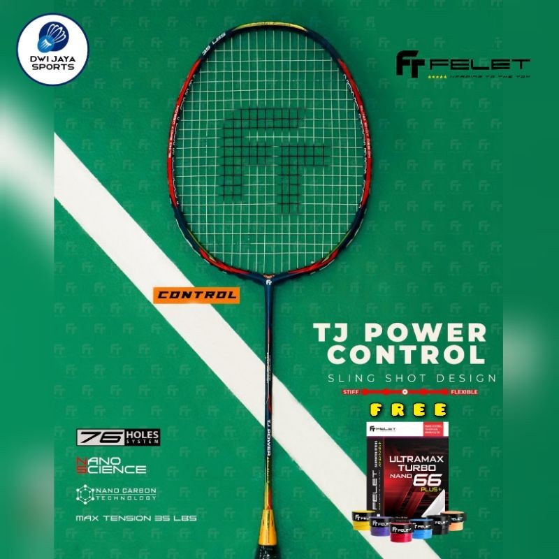 Jual Raket Badminton Felet Tj Power Control | Tj Power-Control | Shopee ...