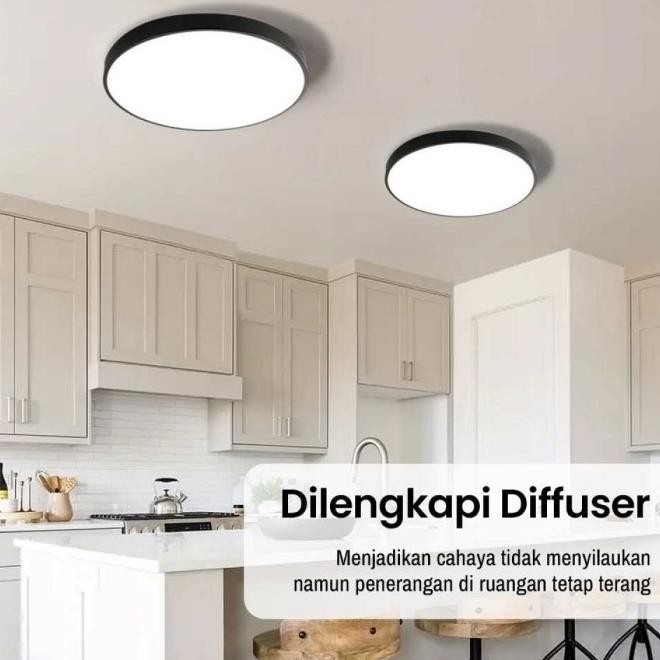 Jual Lampu Plafon Bulat Ceiling Light Led 36W 50Cm Model Modern Cool ...