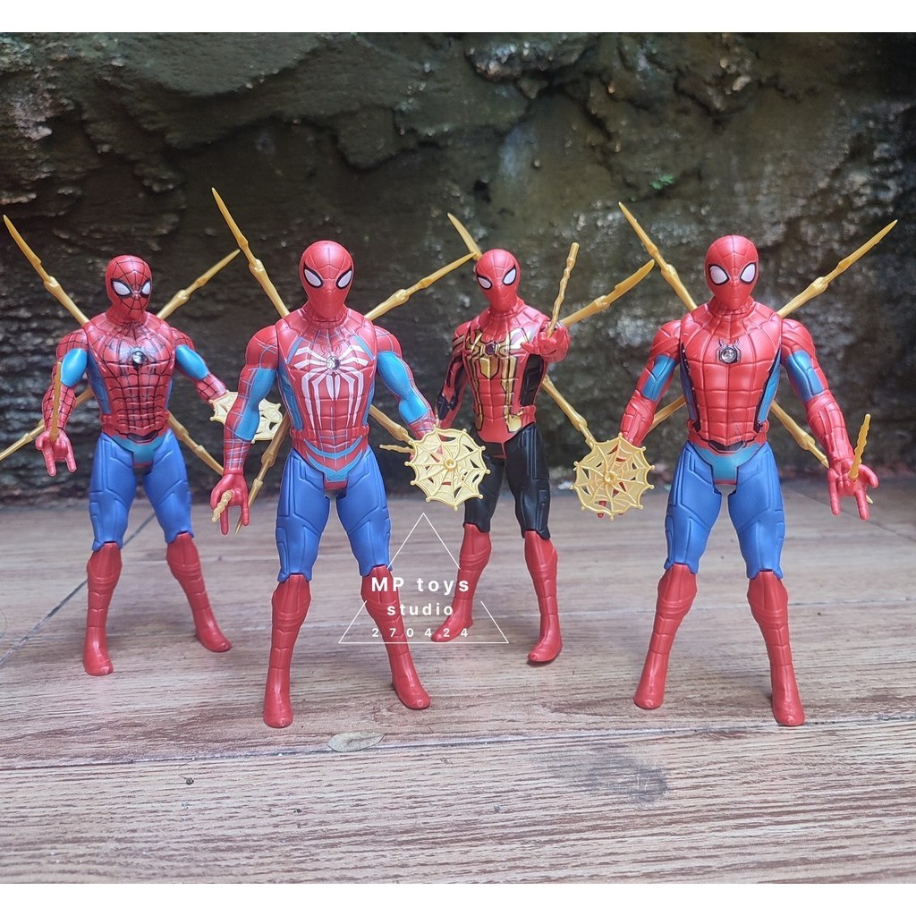 Jual mainan robot spiderman action figure spiderman toping kue ...