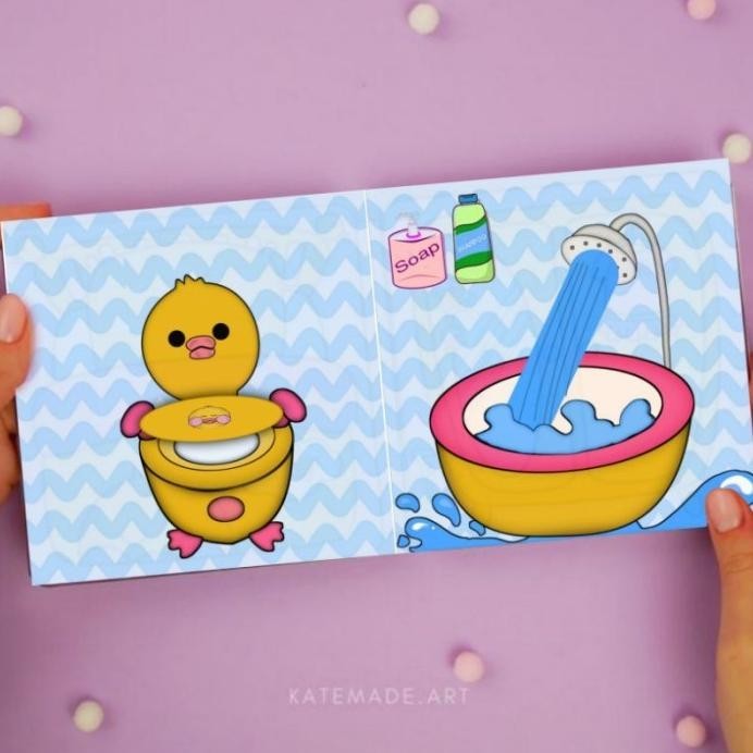 Jual Diskon Paper Duck Viral Bebek Kertas Mainan Busy Book Buku ...