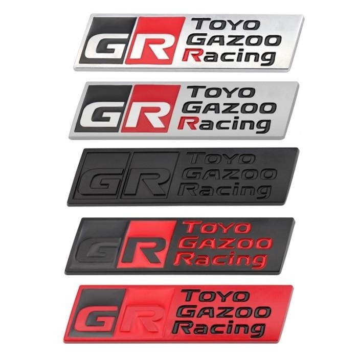 Jual STIKER EMBLEM GR GAZOO RACING UNTUK KAP DEPAN MOBIL TOYOTA HV ...