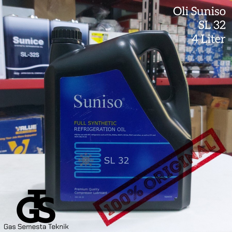 Jual OLI SUNISO SL 32 GALON 4 LITER | OLI SUNISO SL32 | Shopee Indonesia